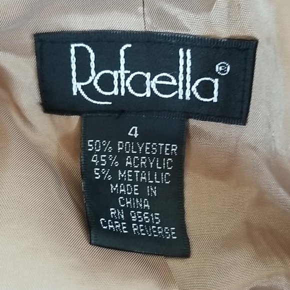 Rafaella | Jackets & Coats | Absolutely Vintage Rafaella Gold Metallic ...